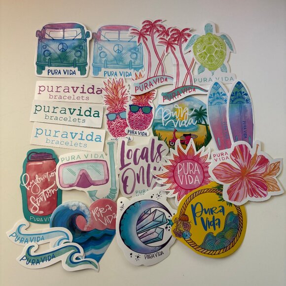 Pura Vida | Other | Bundle Of Pura Vida Stickers | Poshmark